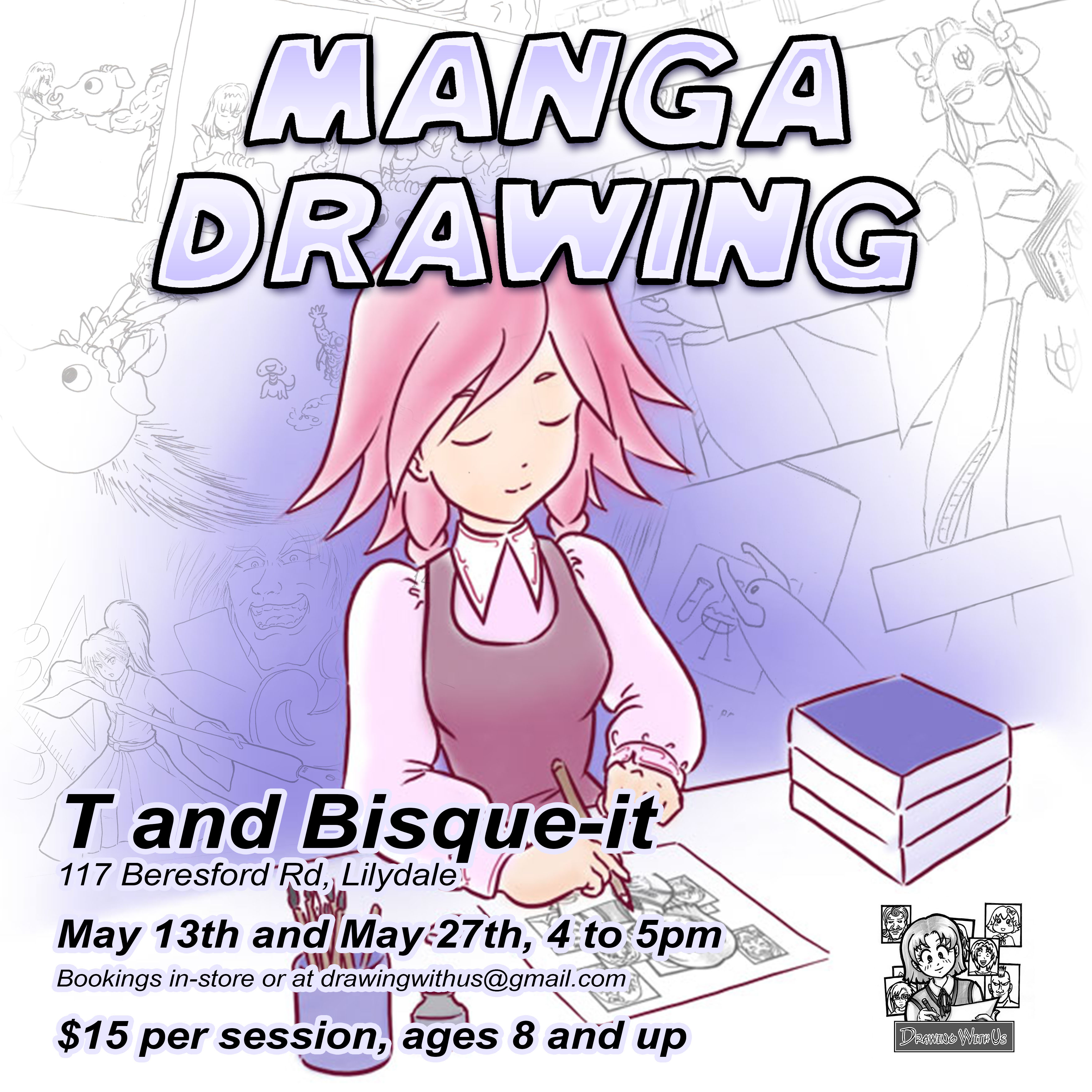 After school manga classes – Drawing With Us